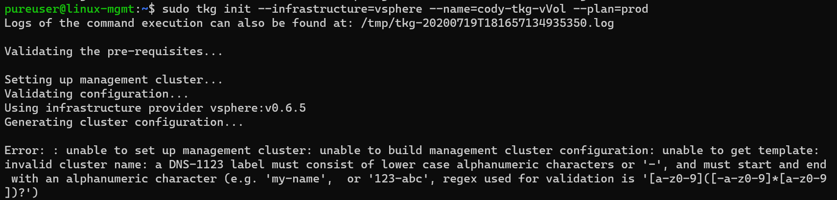 Deploying Vmware Tanzu Kubernetes Grid With Pure Storage Vvols Part I Deploy Tkg On Vsphere